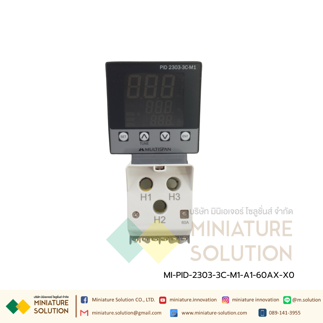 PID-2303-3C-M1-A1-60AX-X0 PIC Temperature Controller with Built In Ampere Indicator and RS-485 ...