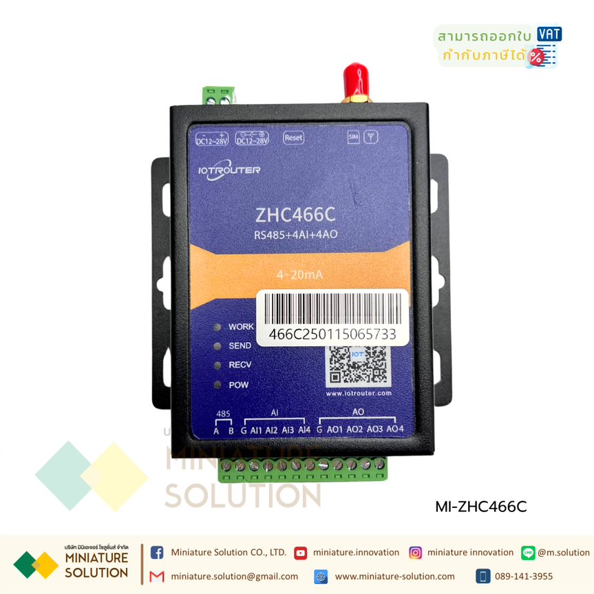 ZHC466C IO Controller 4G Modbus RTU 4-channel 0-10V/4~20mA analog output /analog input MQTT ...