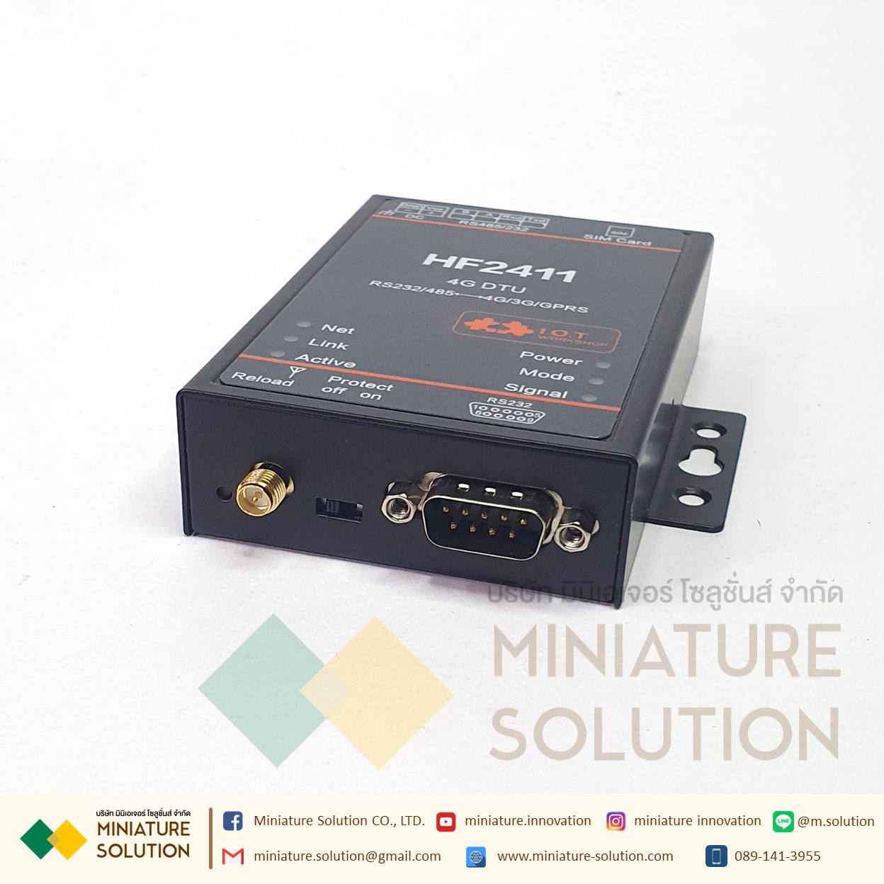 HF IOT Elfin-EE11A อุปกรณ์แปลงสัญญาณ RS485 /232/422 To Ethernet/Ethernet - miniature innovation ...