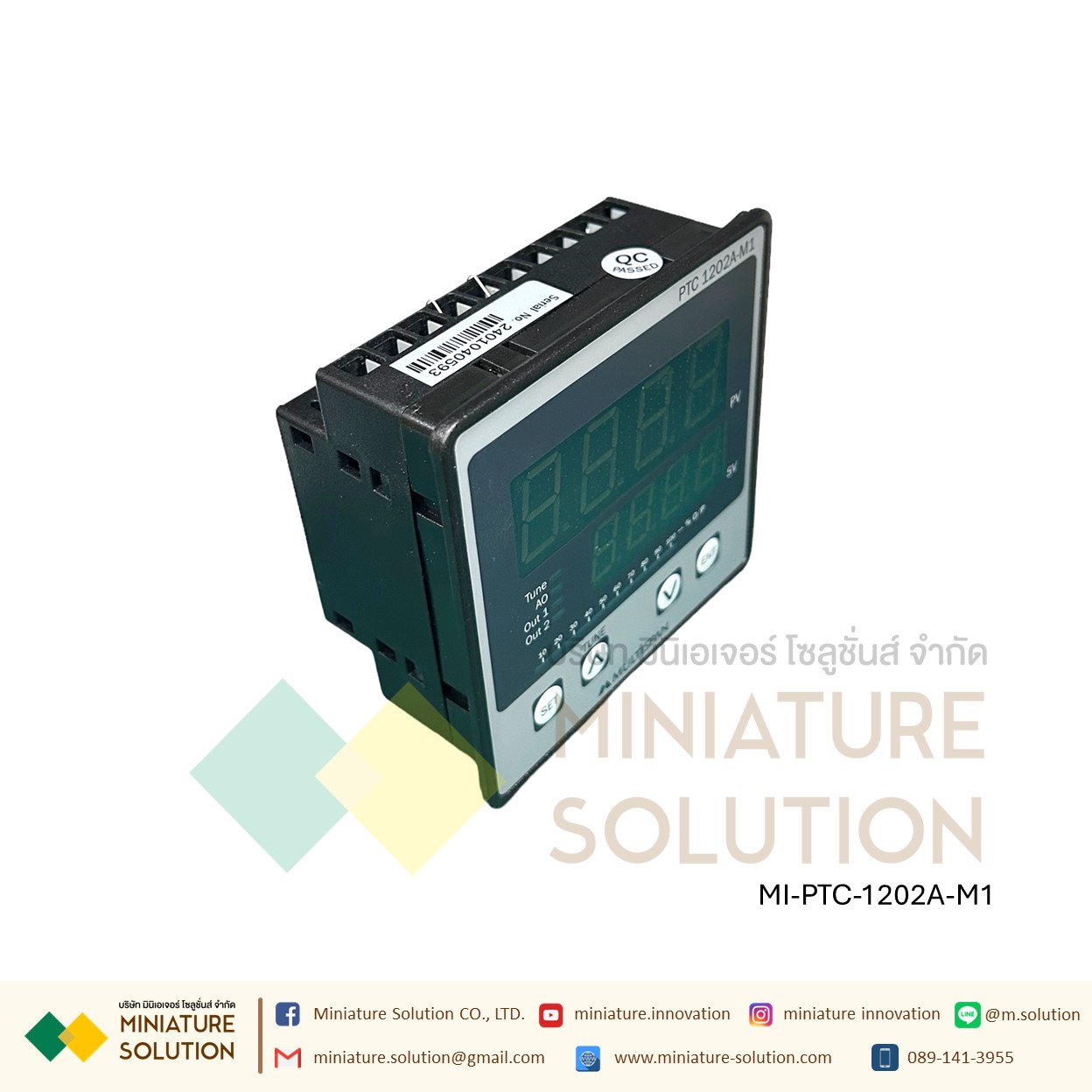 Multispan Universal Input Pid Controller With Analog Output Andmodbus